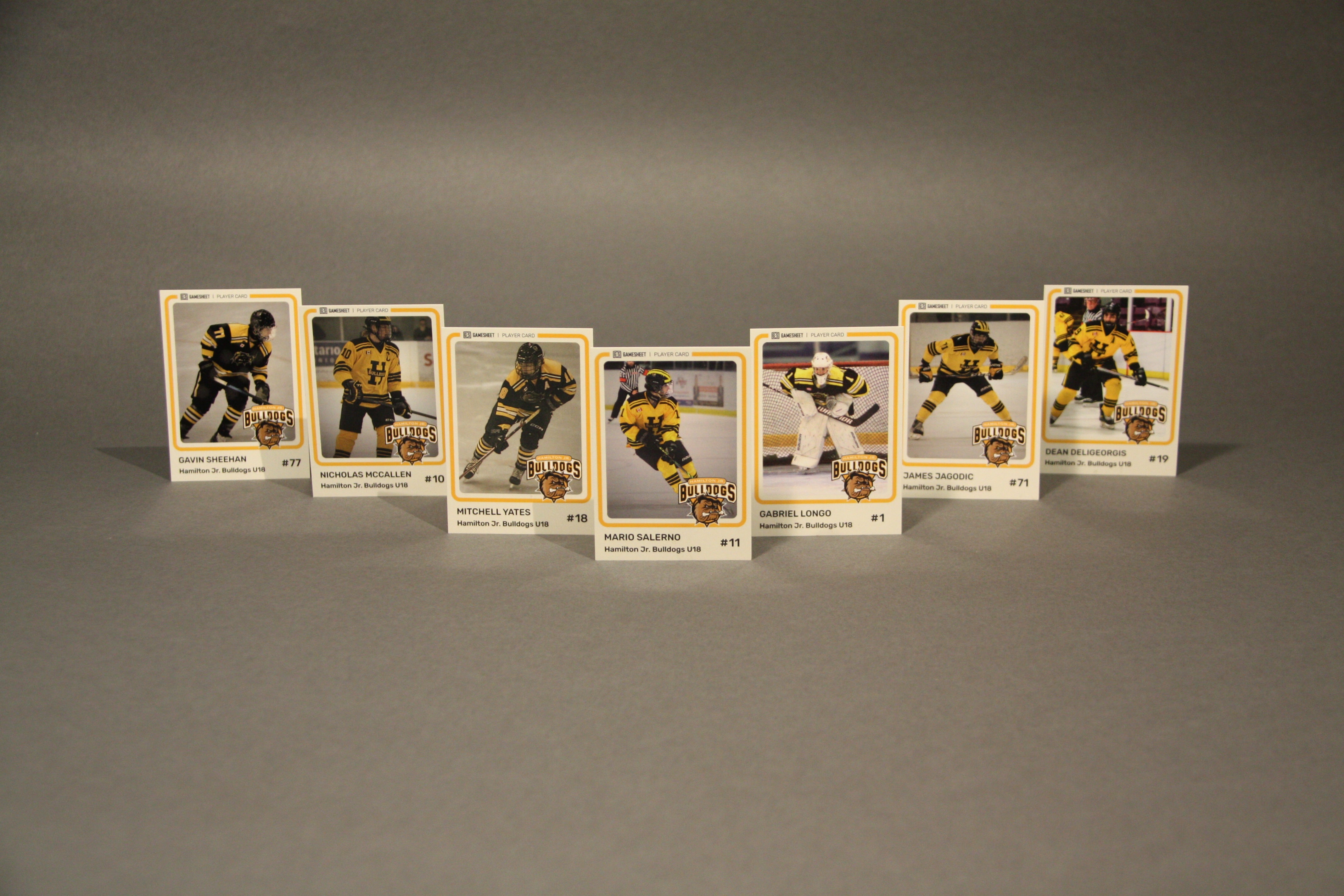 Team Order – GameSheet | Player Cards