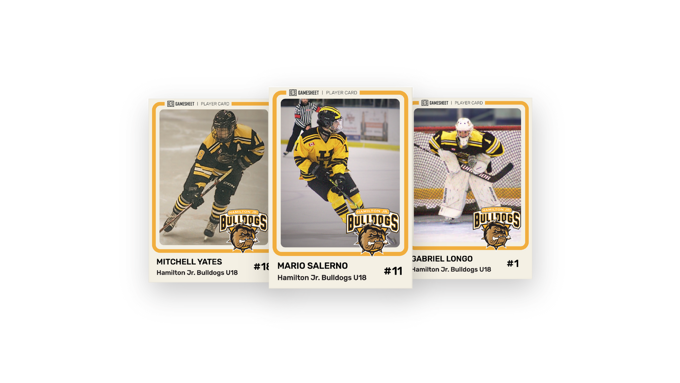 Player Cards by GameSheet Inc. – GameSheet | Player Cards