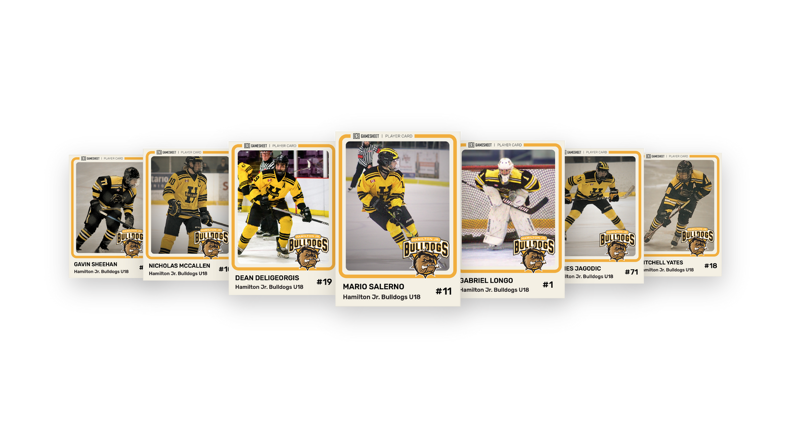 Team Order – GameSheet | Player Cards